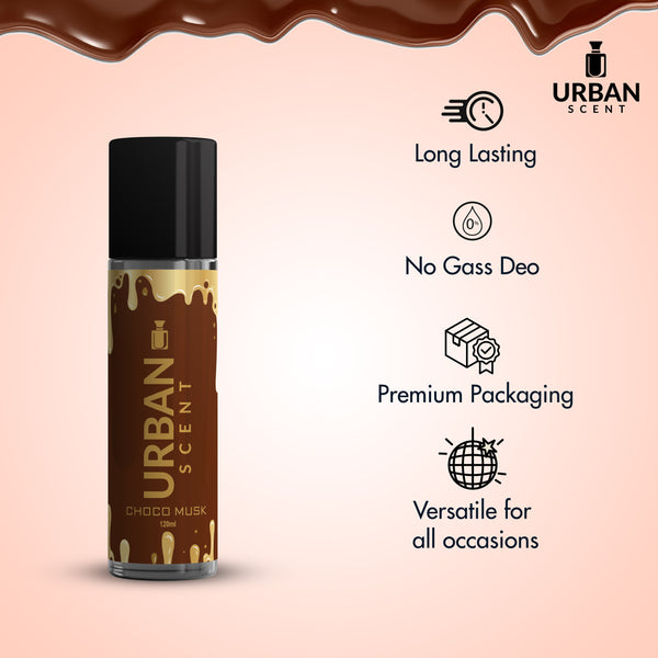Buy Urban Scent Choco Musk Deodorant Body Spray 120 ML – Lyla Blanc India