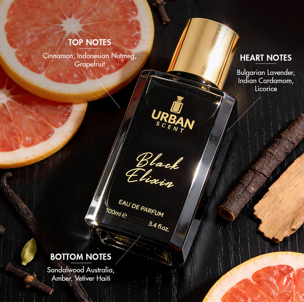 Buy Urban Scent Black Elixir Eau De Parfum for unisex | 100ml – Lyla ...